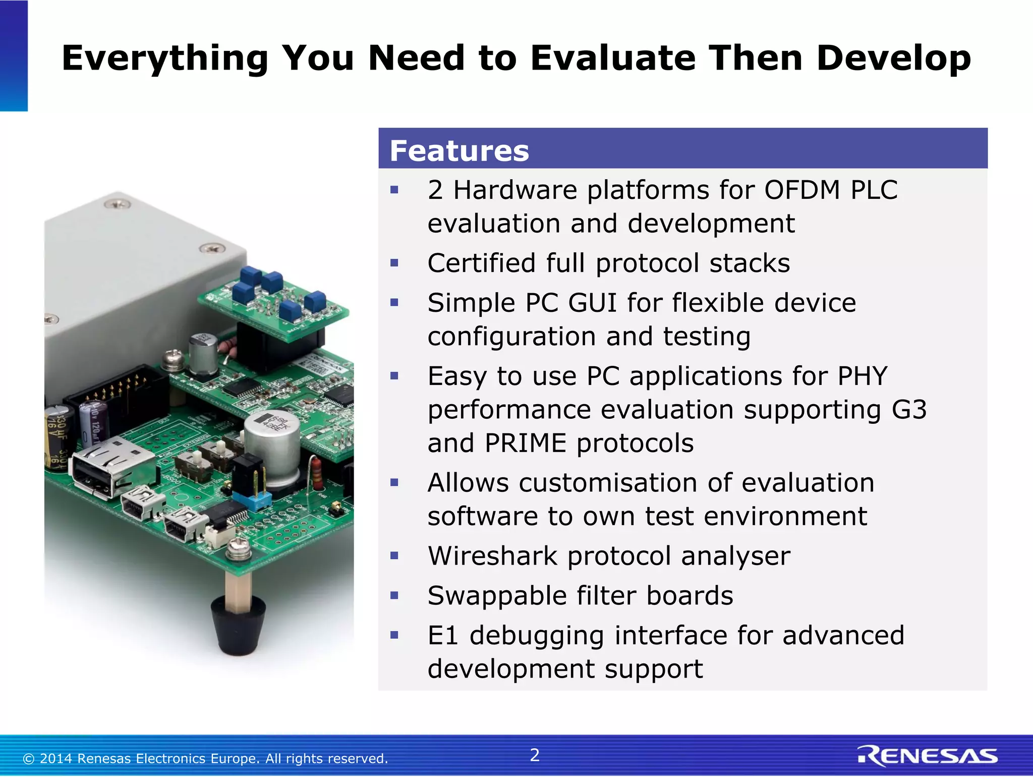 10 Reasons to use the Renesas multi-protocol OFDM powerline solution kit | PPT
