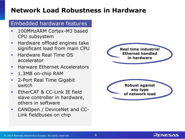 10 Reasons to use the Renesas R-IN multi-protocol industrial ethernet ...