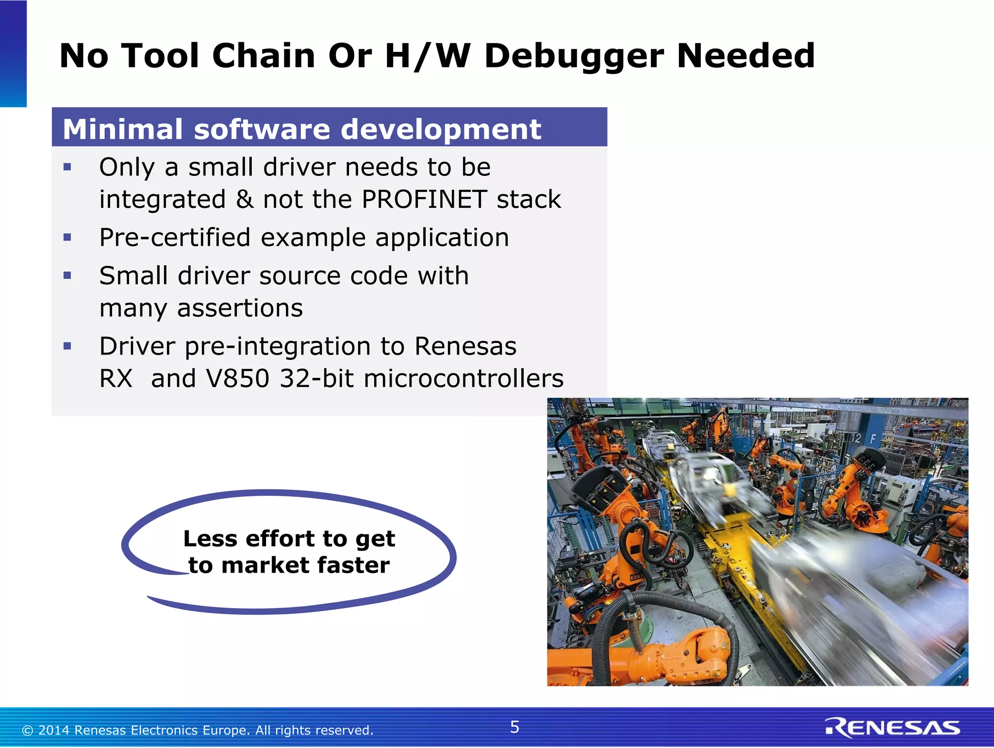 10 Reasons to use the Renesas TPS-1 PROFINET solution kit | PDF