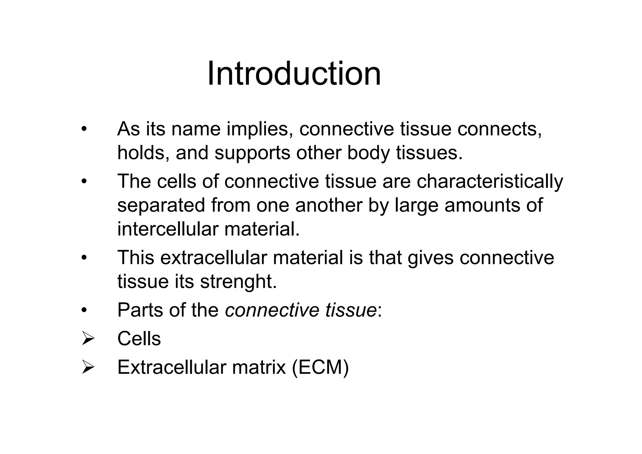 Connective and supporting tissue | PDF
