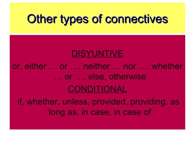 Connectives | PPT