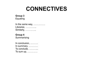 Connectives | PPTX