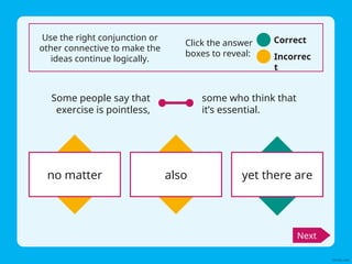 Connectives Literacy PowerPoint for Primary 6 | PPT