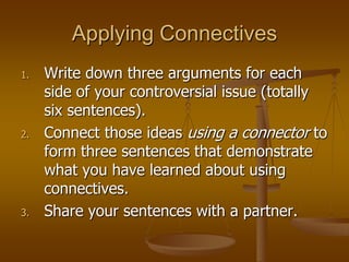 Connectives Lesson | PPTX