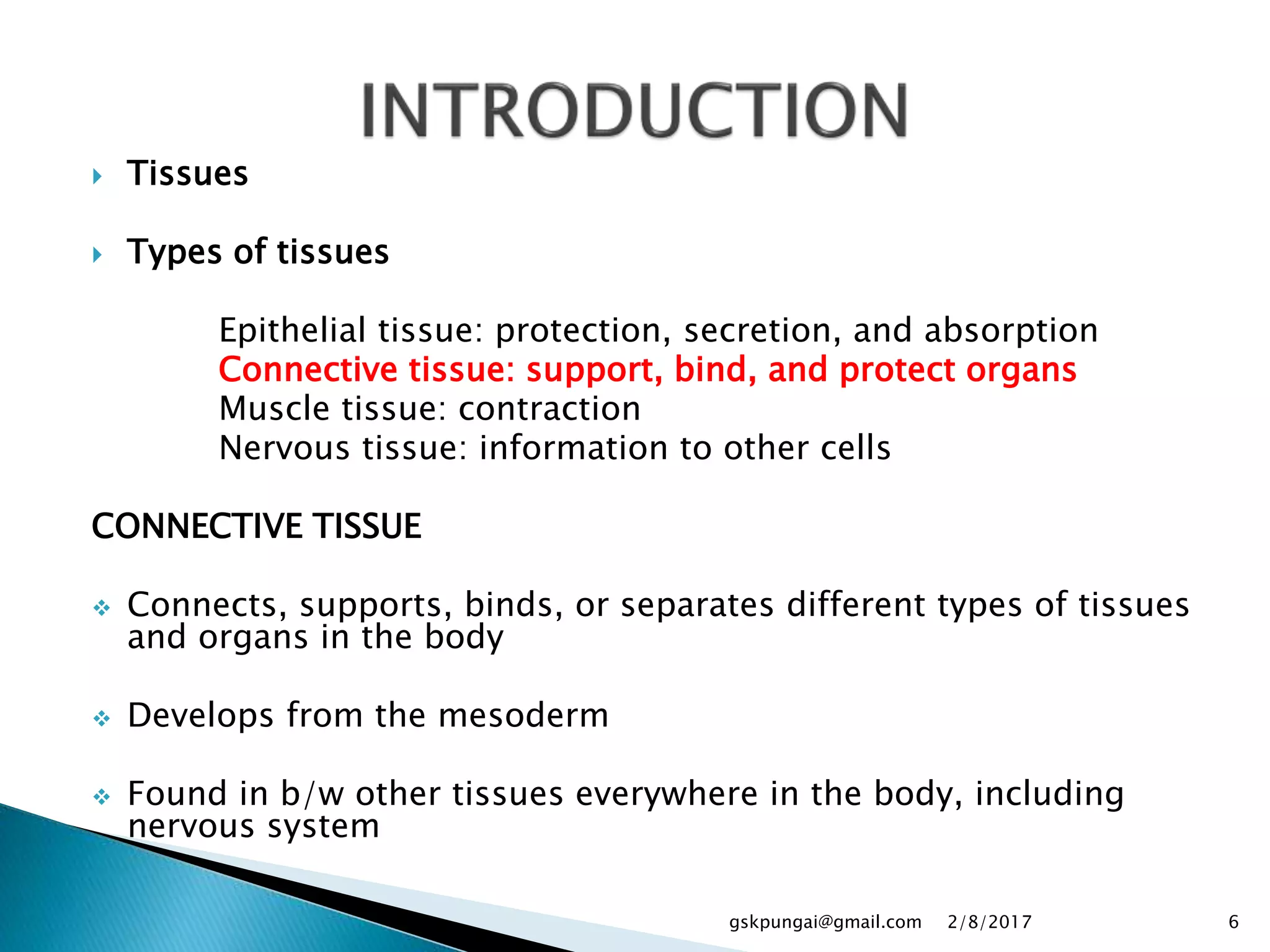 Connective tissue | PPTX