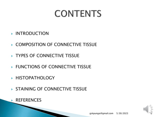 connective tissue | PPTX