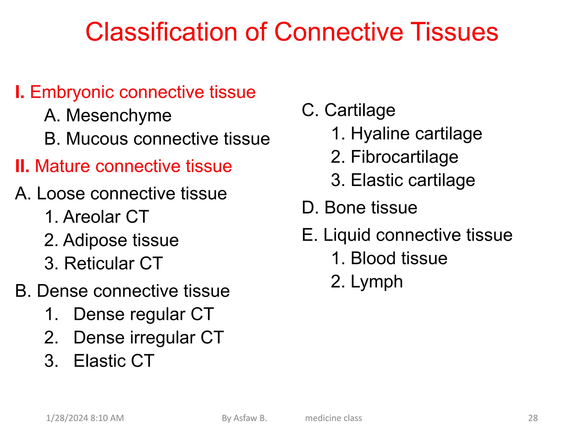 general concept about Connective tissue | PPTX