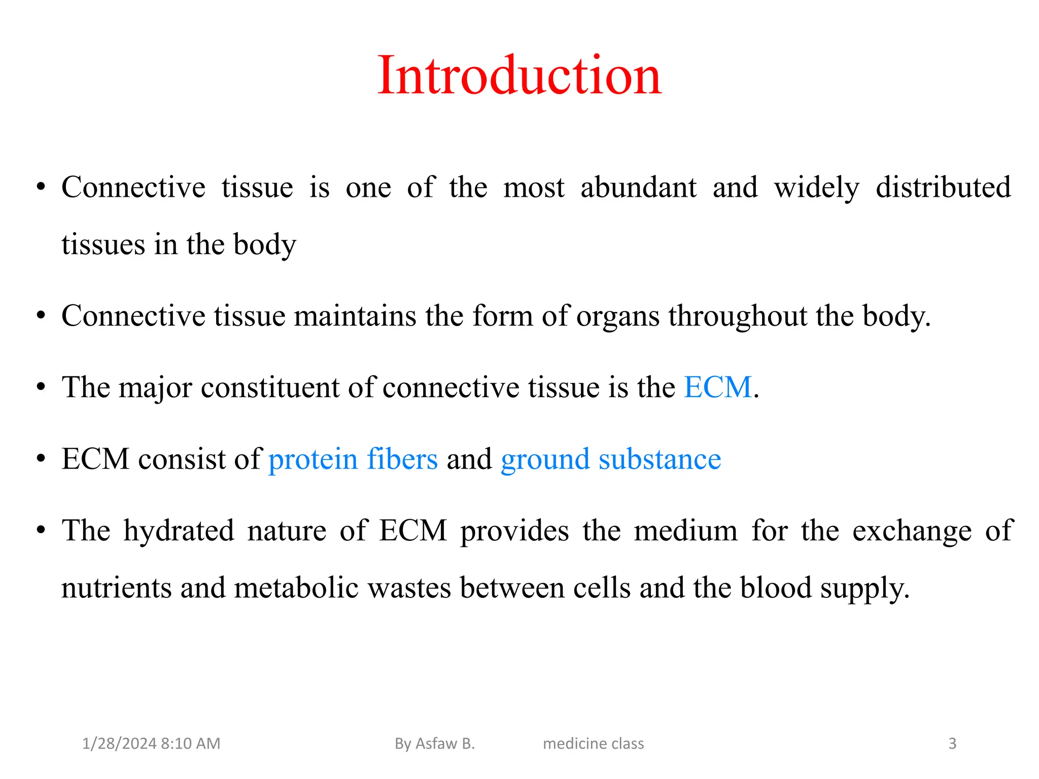 general concept about Connective tissue | PPTX