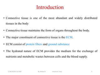 general concept about Connective tissue | PPT