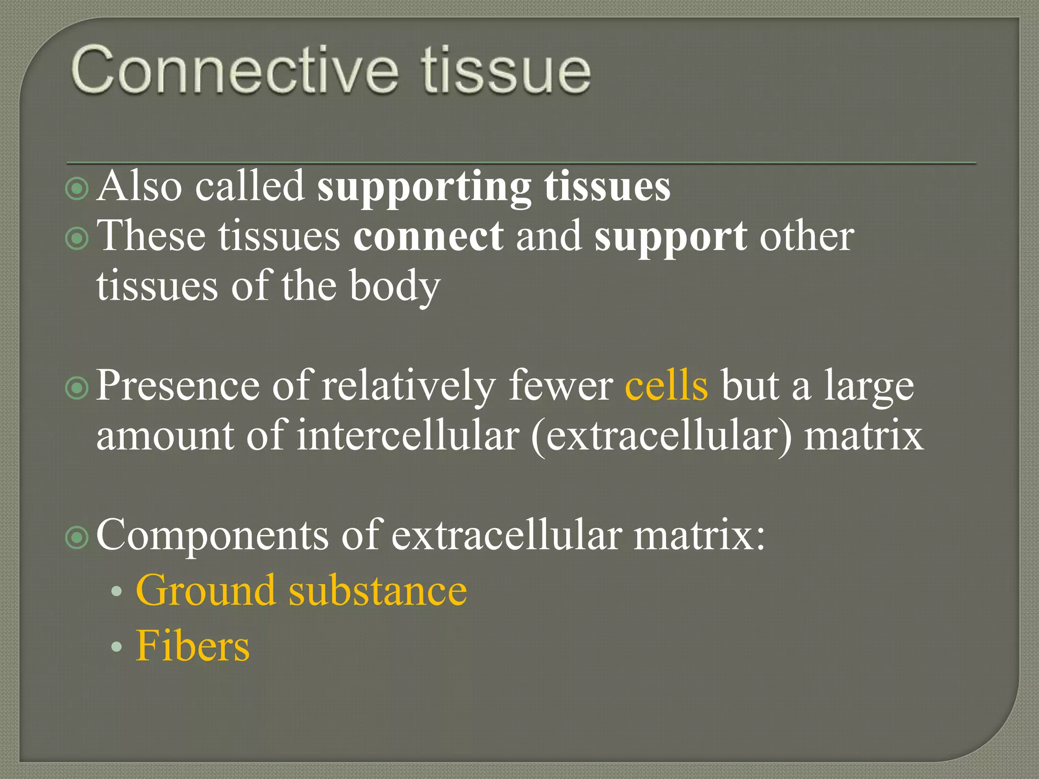 Connective tissue 1 | PPT