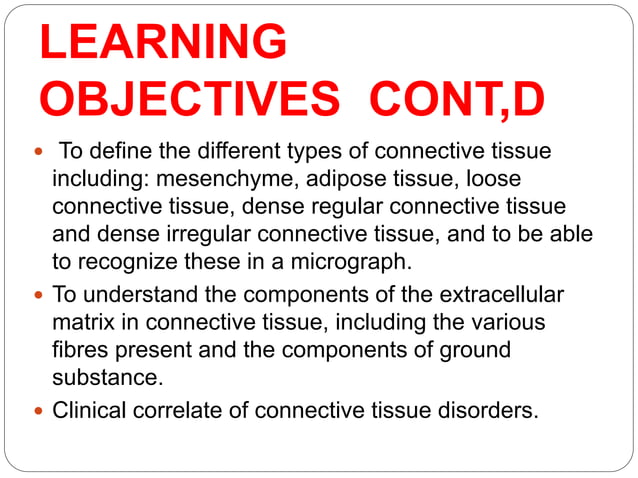 HISTOLOGY OF CONNECTIVE TISSUE IN ANATOMY | PPTX