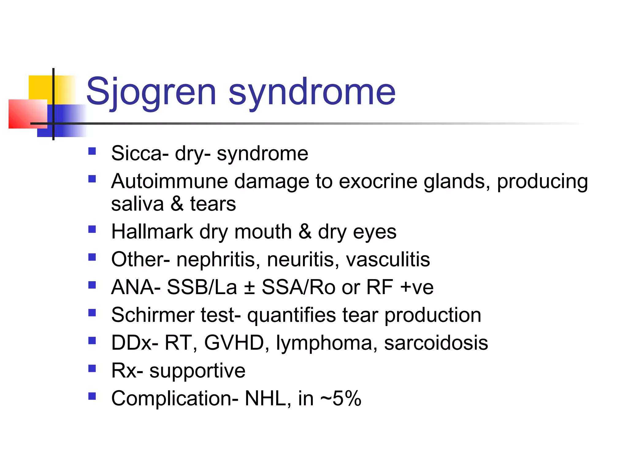 Connective tissue diseases | PPT | Blood Disorders | Diseases and ...