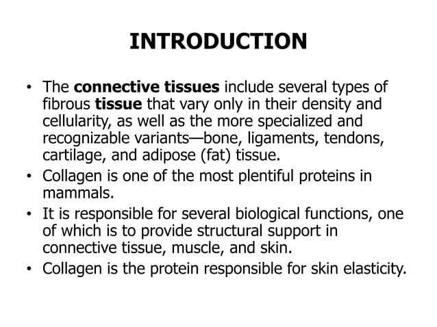 Connective tissue and collagen disorder | PPTX | Bone and Joint ...
