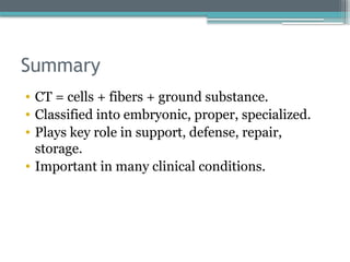 Connective_Tissue_Histology by Dr. Rumaisa PT | PPTX