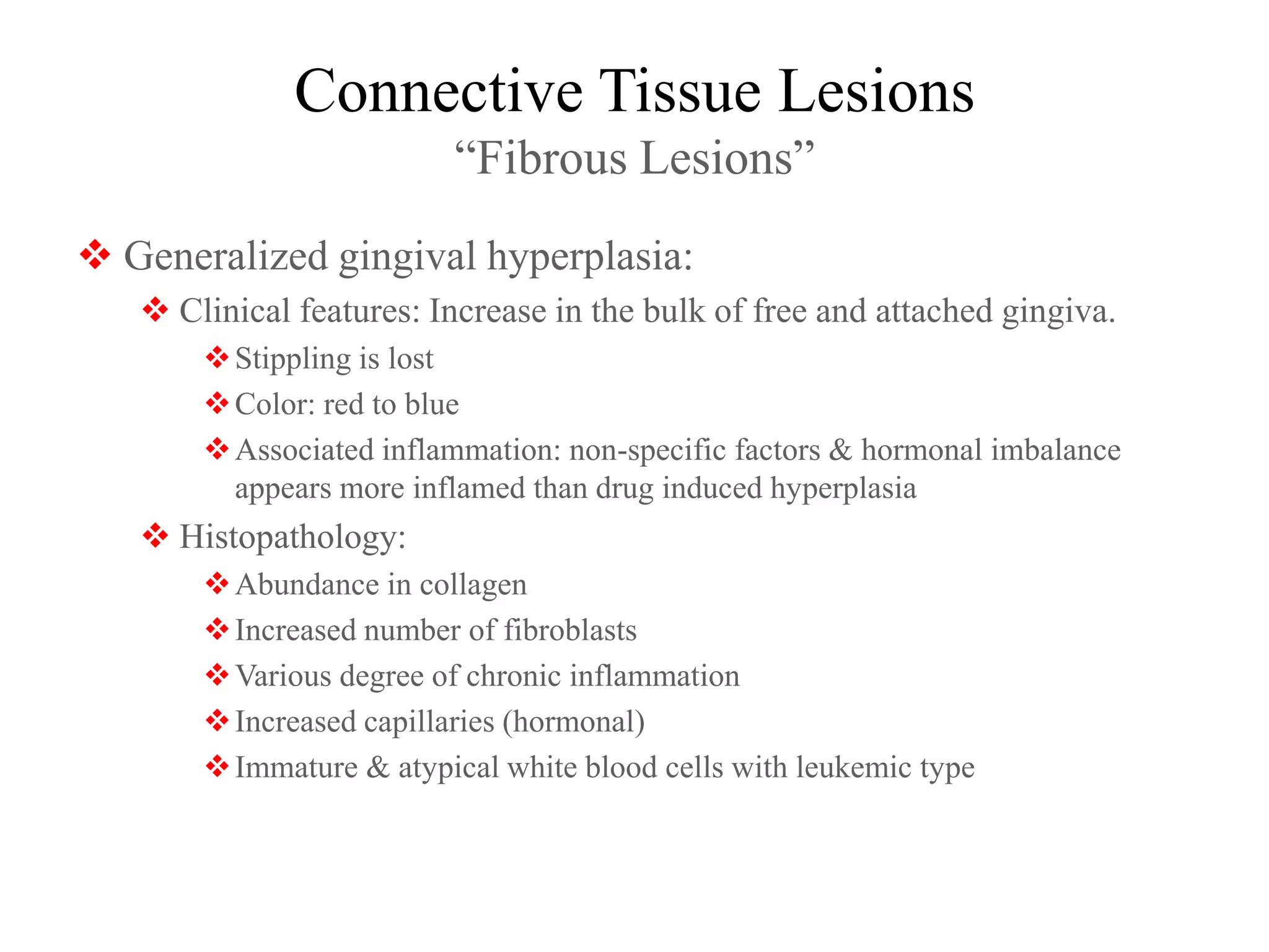 Connective tissue lesions | PDF