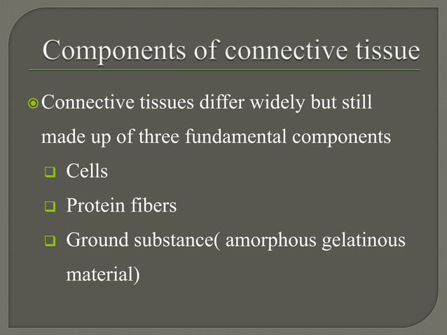 Connective tissues | PPT
