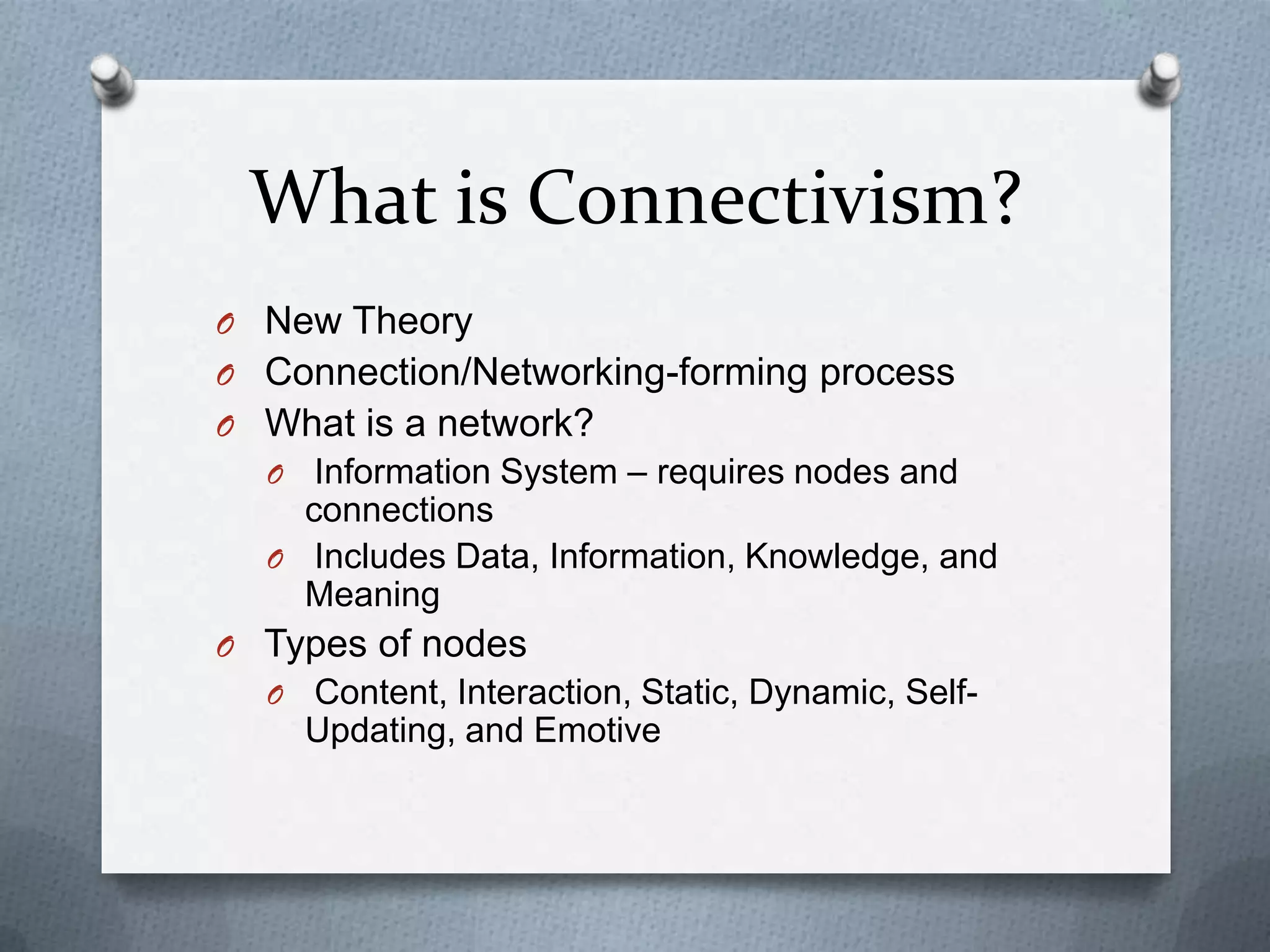 Connectivism | PPTX