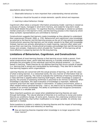 Connectivism: A learning theory for the digital age | PDF | Education