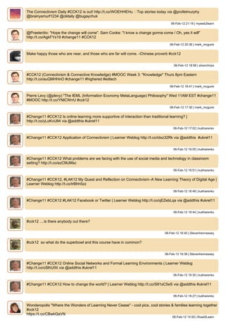 Connectivism and Connected Knowledge 2012 | PDF