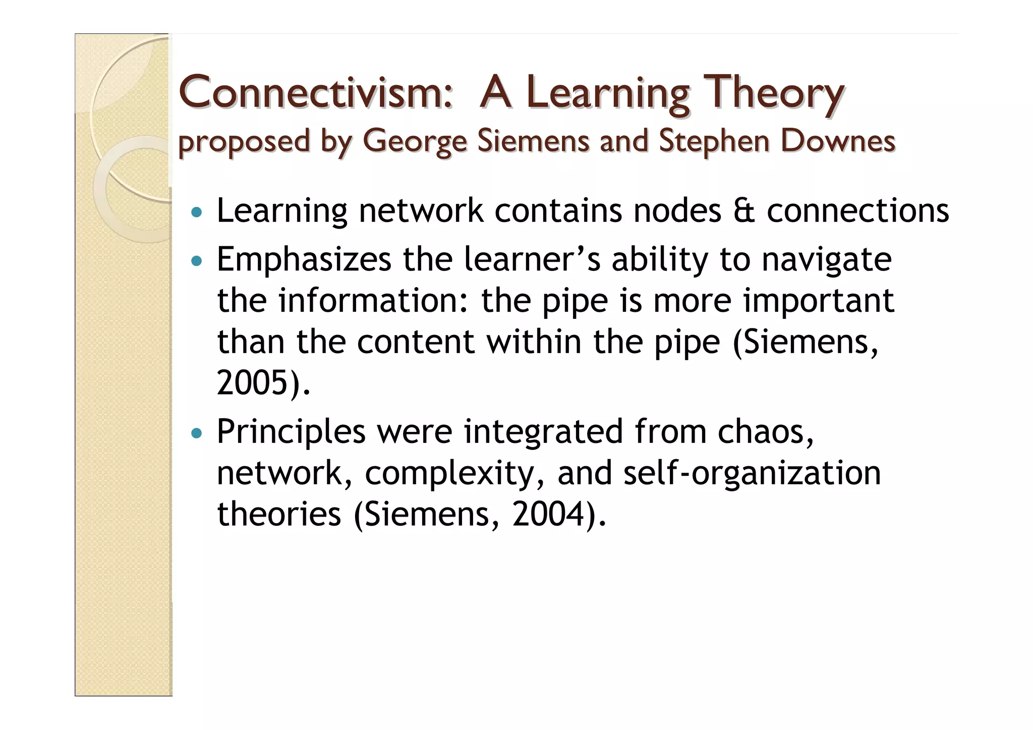 Connectivism connecting with george siemens | PDF