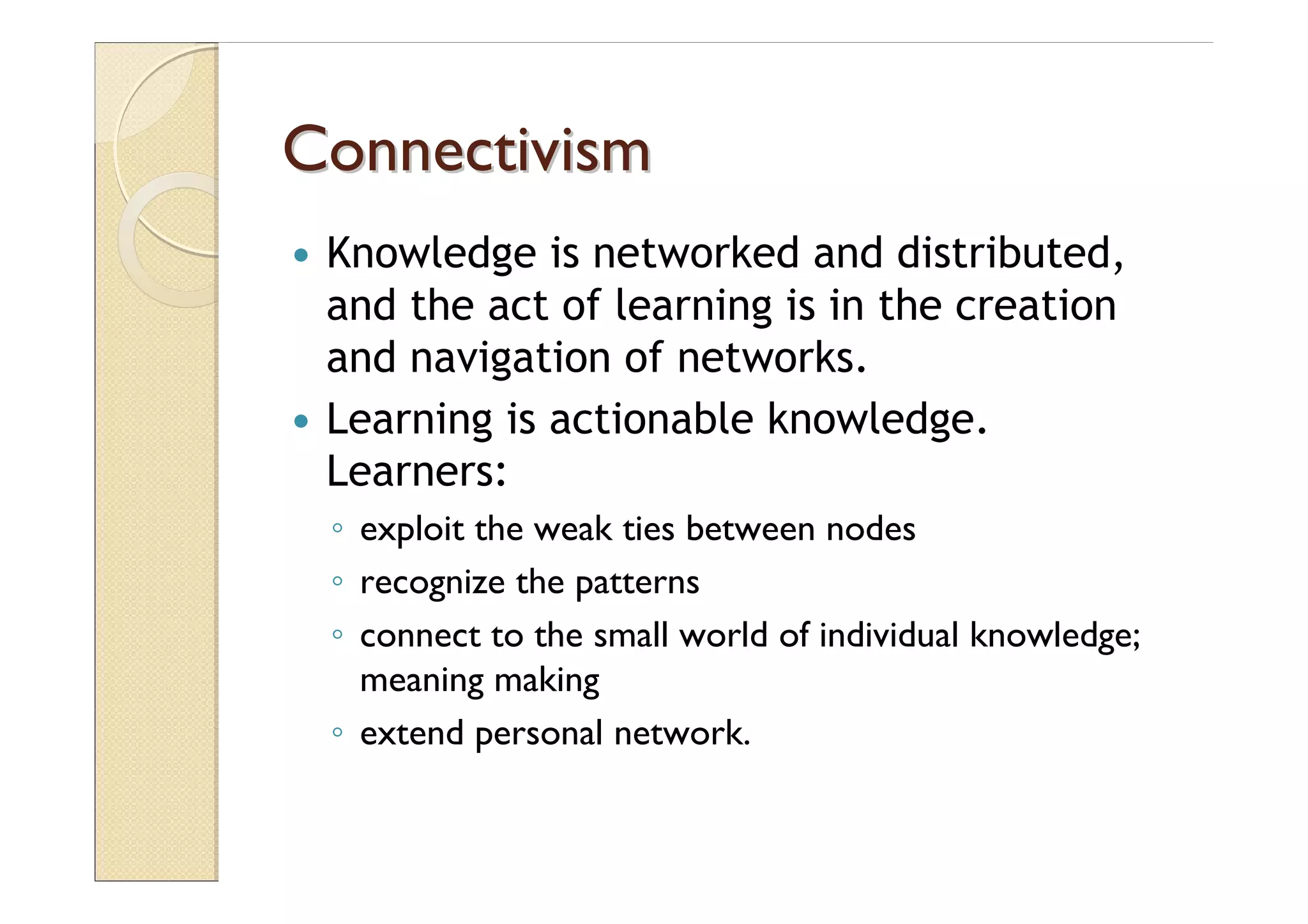 Connectivism connecting with george siemens | PDF
