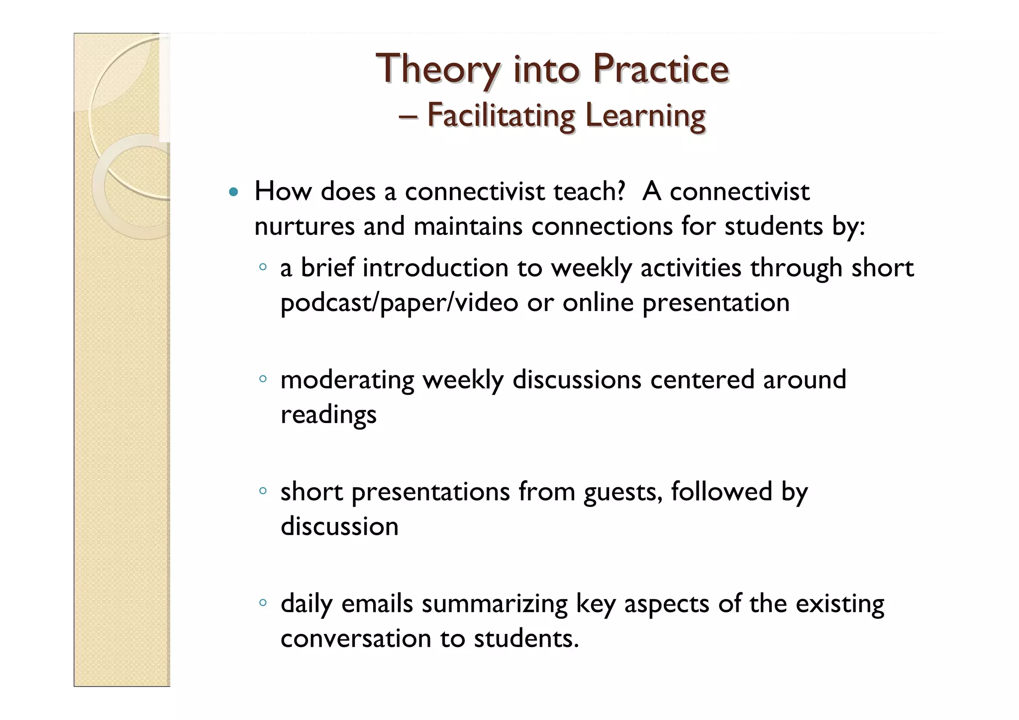 Connectivism connecting with george siemens | PDF
