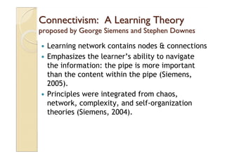 Connectivism connecting with george siemens | PDF