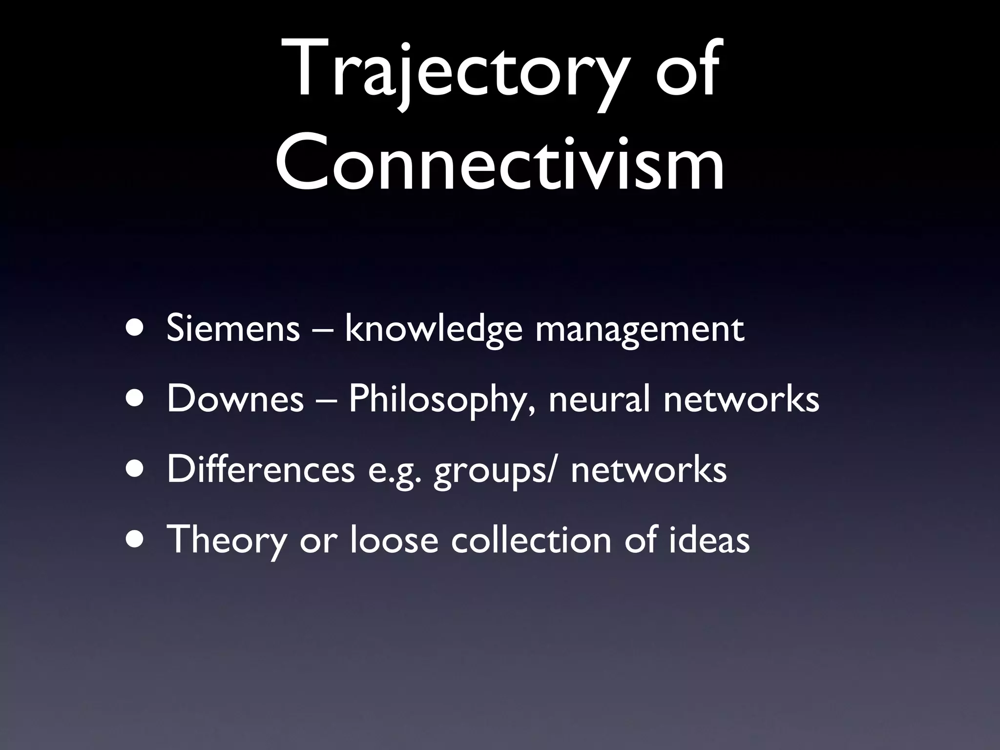 Network theories for technology-enabled learning and social change ...