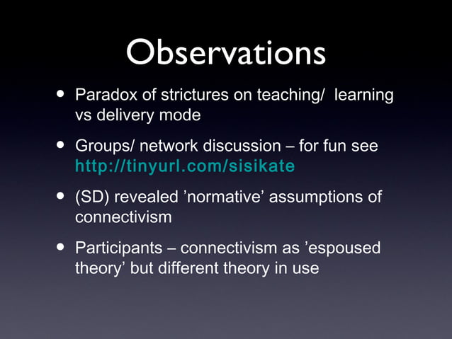 Network theories for technology-enabled learning and social change ...