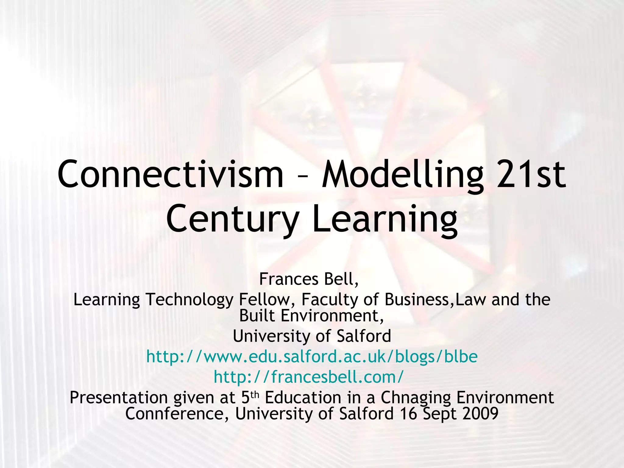 Connectivismece09 | PPT