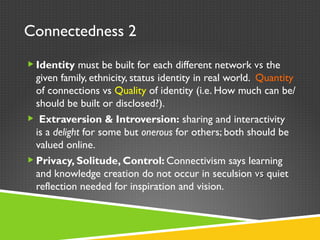 Connectivism firstdraft | PPT