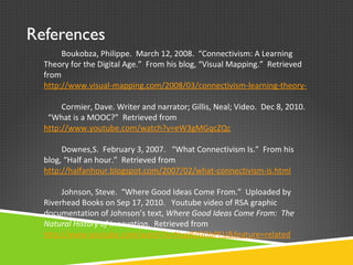 Connectivism firstdraft | PPT