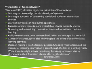 Connectivism firstdraft | PPT