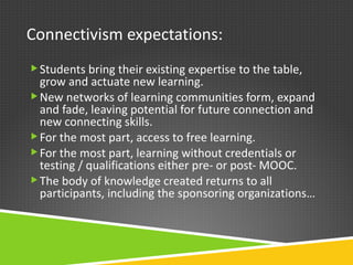Connectivism firstdraft | PPT
