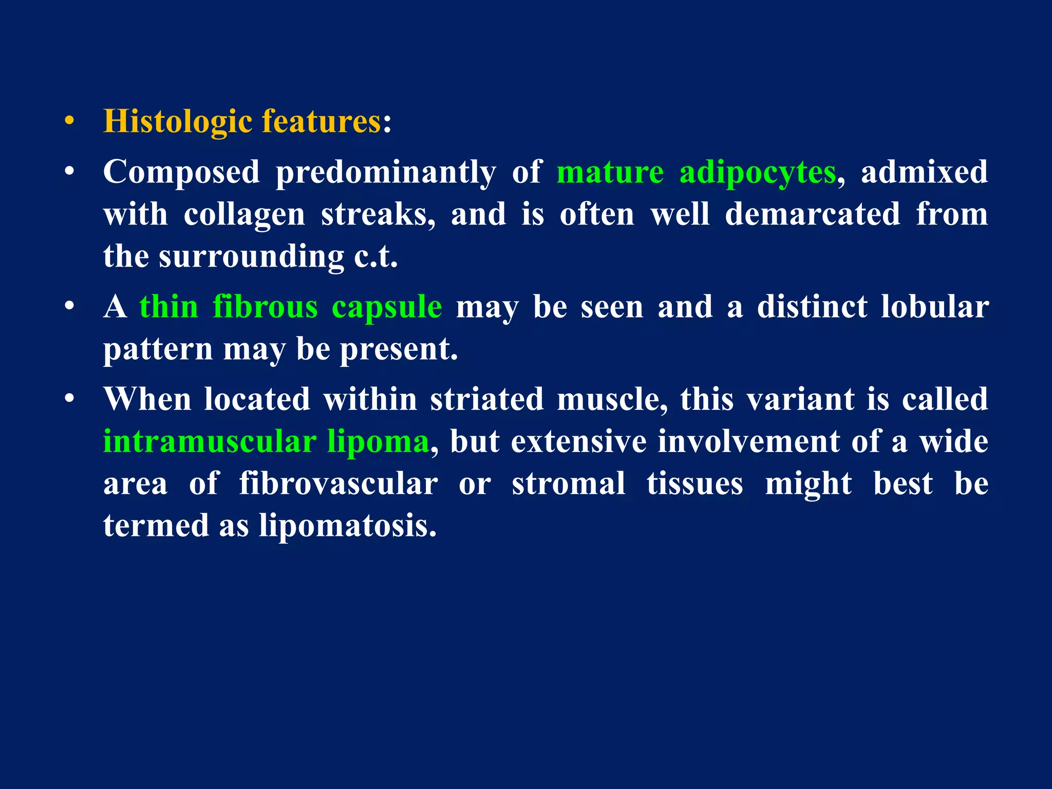 benign and malignant tumors of connective tissue origin | PPTX