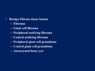benign and malignant tumors of connective tissue origin | PPTX