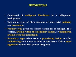 benign and malignant tumors of connective tissue origin | PPTX