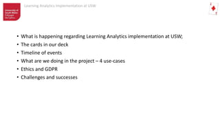Exploring learning analytics | PPTX