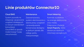 ConnectorIO Cloud BMS - prezentacja oprogramowania do zarządzania infrastrukturą techniczną ...