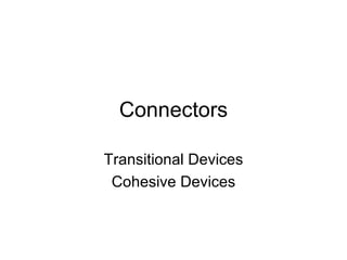 Connectors | PPT