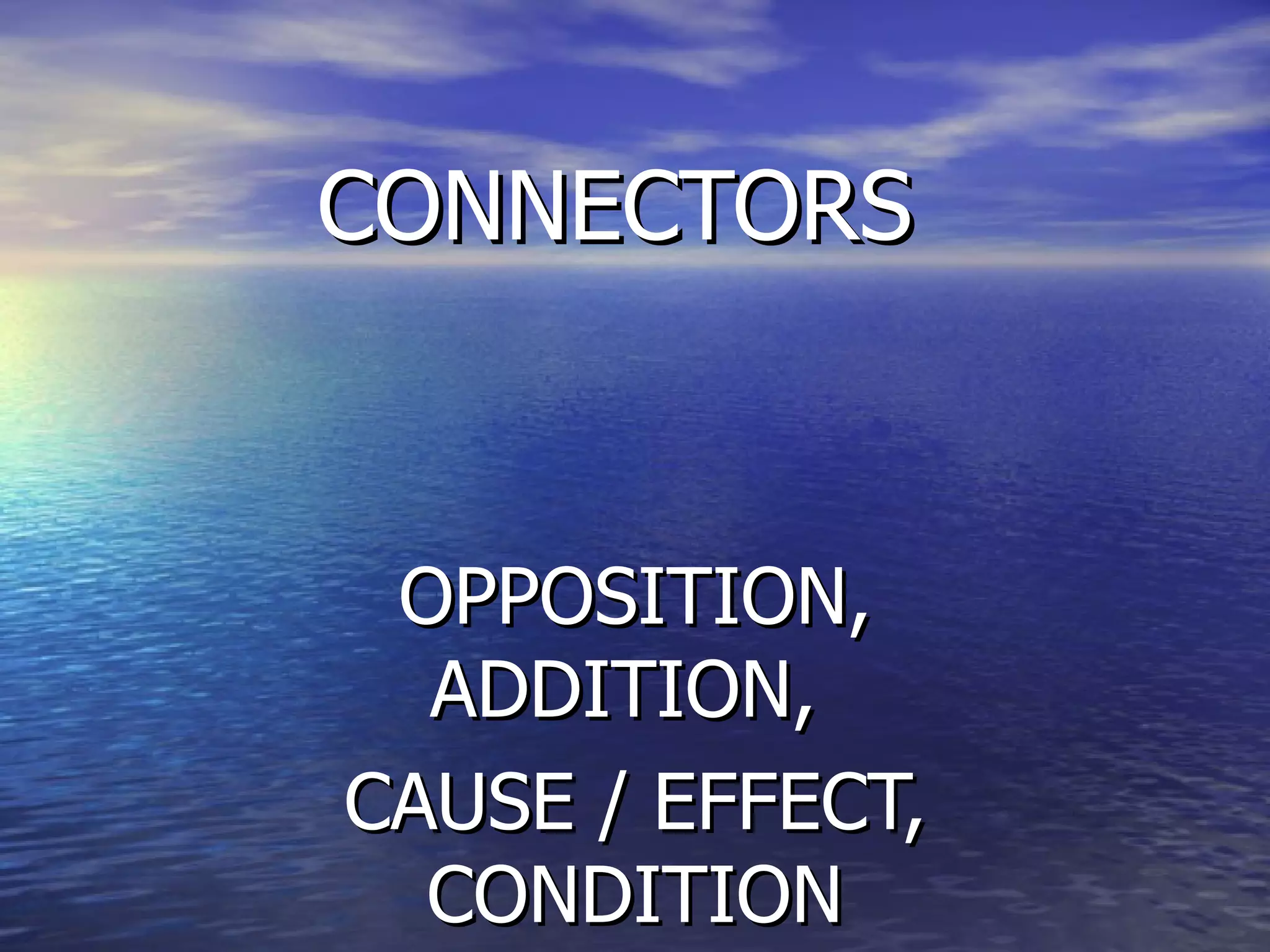 Connectors | PPT
