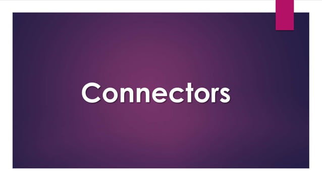 Connectors | PPT