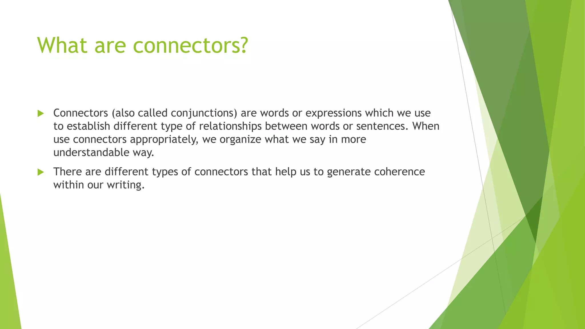 Connectors | PPT