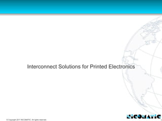 Connectors for Printed Electronics | PDF