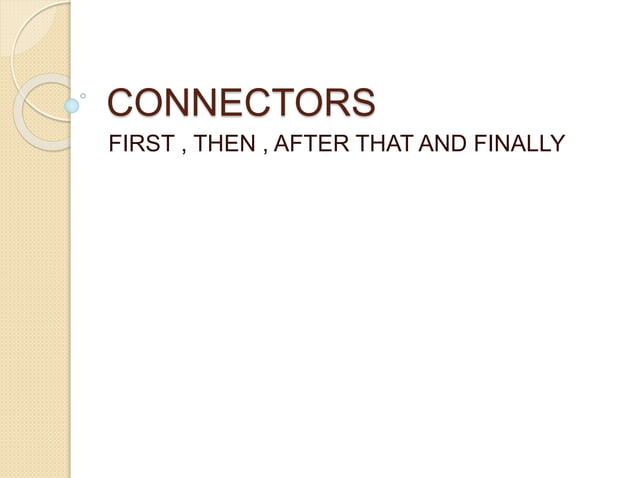 Connectors | PPT