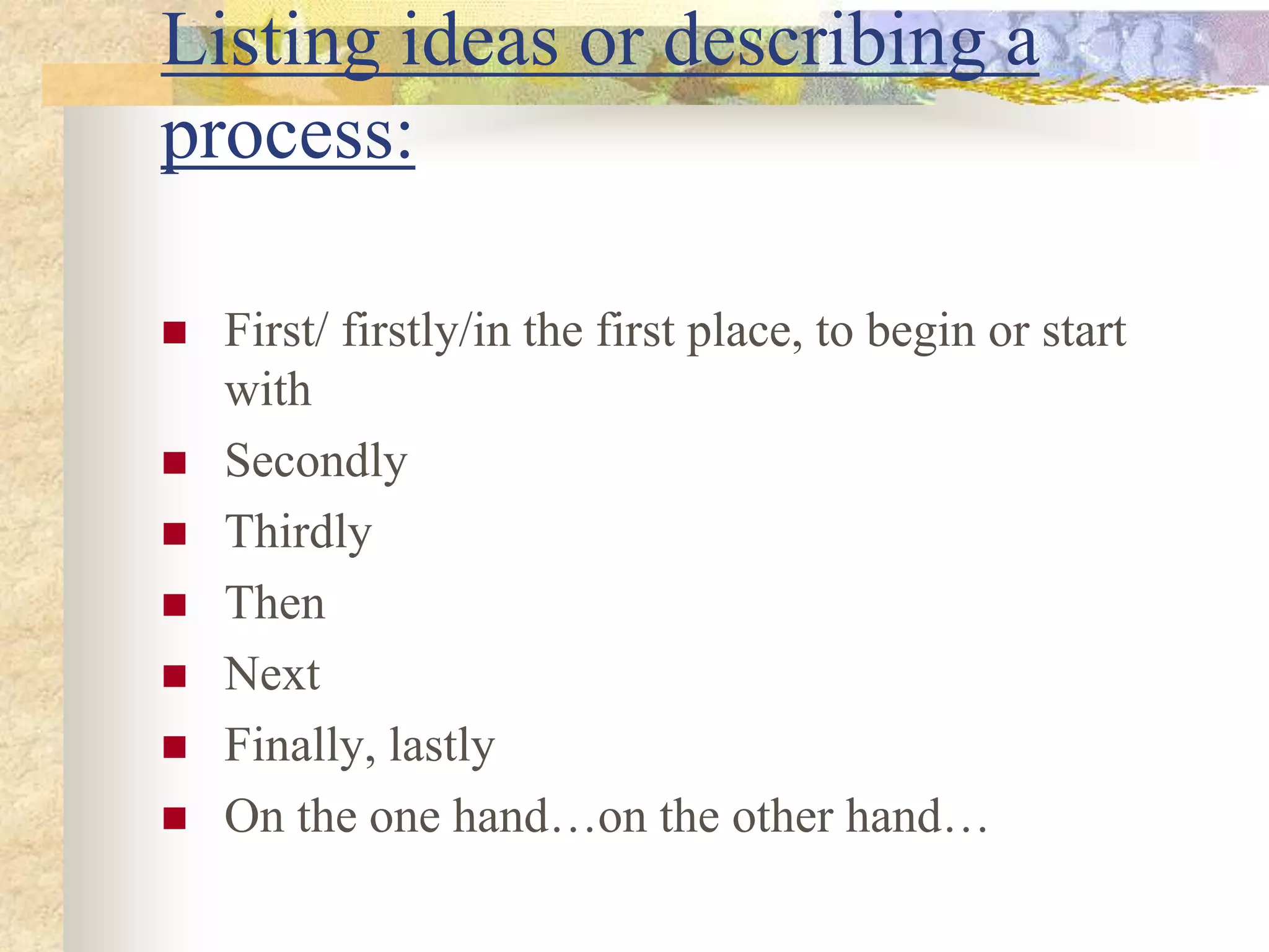 Connectors. linking words and phrases | PPT