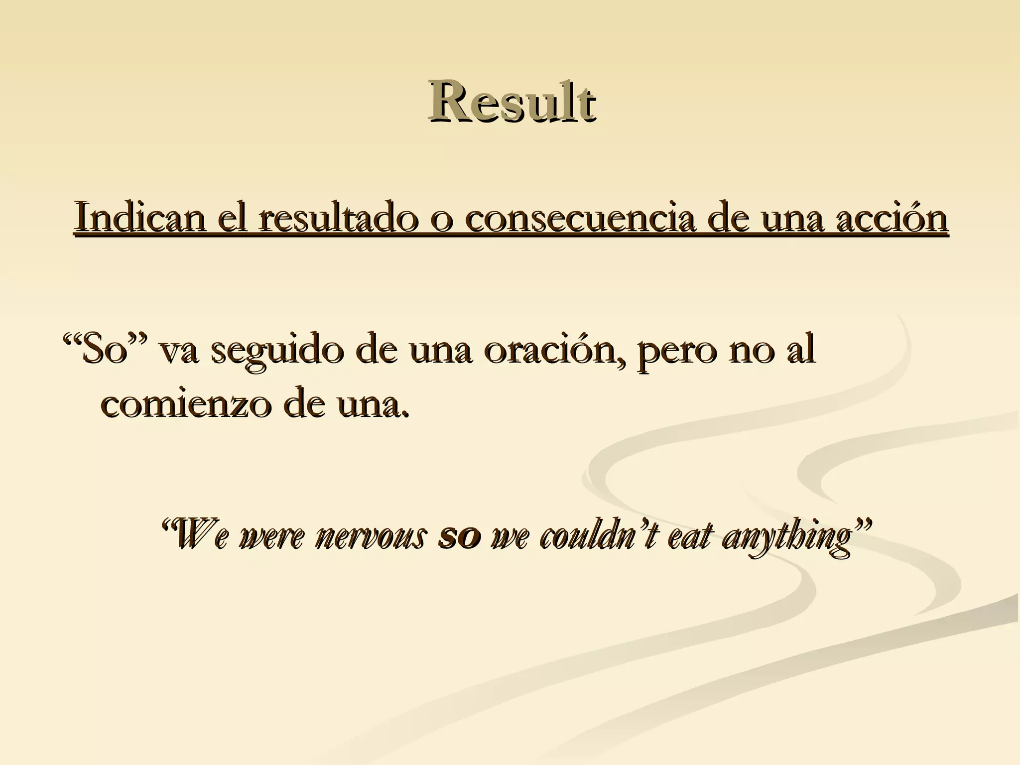 Connectors: cause and result | PPT