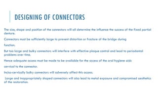 CONNECTORS AND SOLDERS IN FIXED DENTAL PROSTHESIS | PPTX