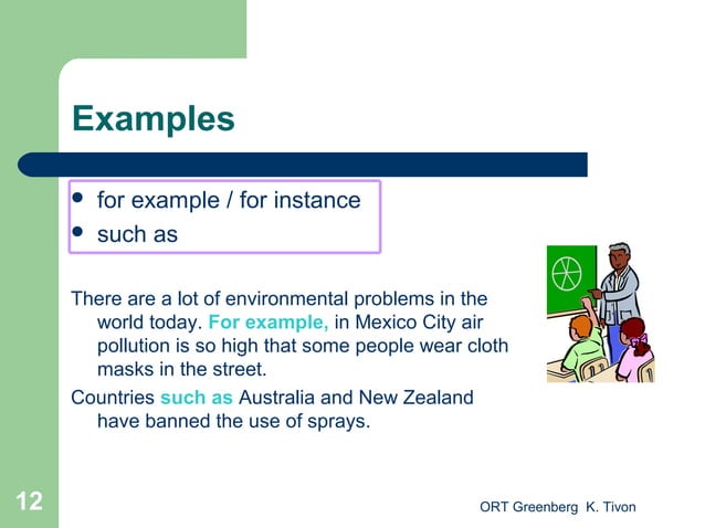 Connectors and examples | PPT