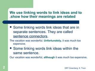 Connectors and examples | PPT | Jazz | Music